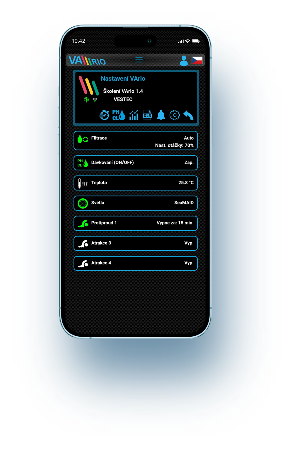 VArio | Have your pool under control - anywhere, anytime